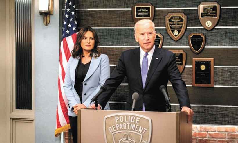 Joe Biden, o 'astro' de 'Parks and recreation' e 'Law & Order'