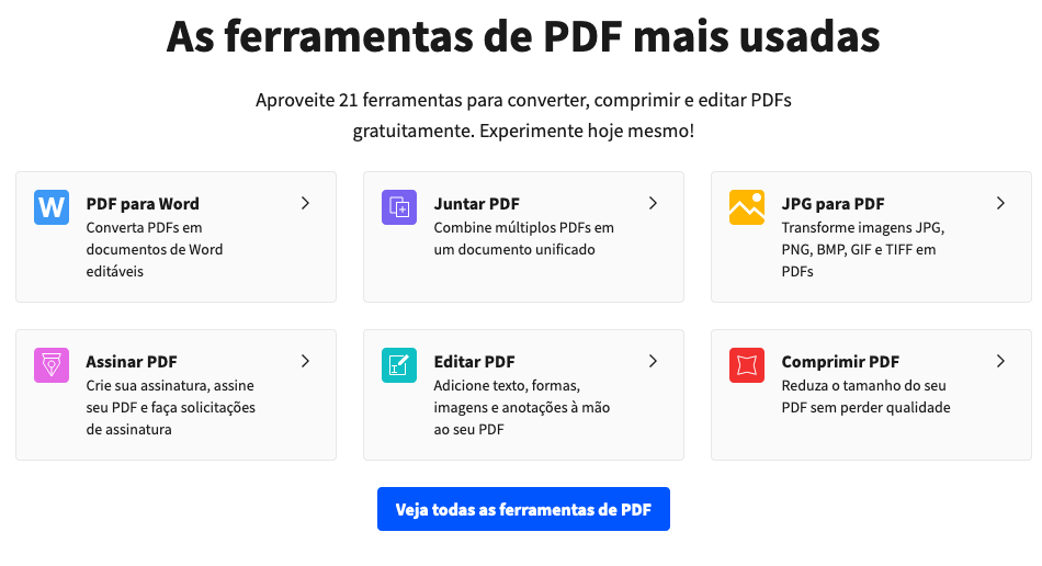 Small PDF - Juntar PDF - PDF para Word - PDF para Exel - lucox.cl